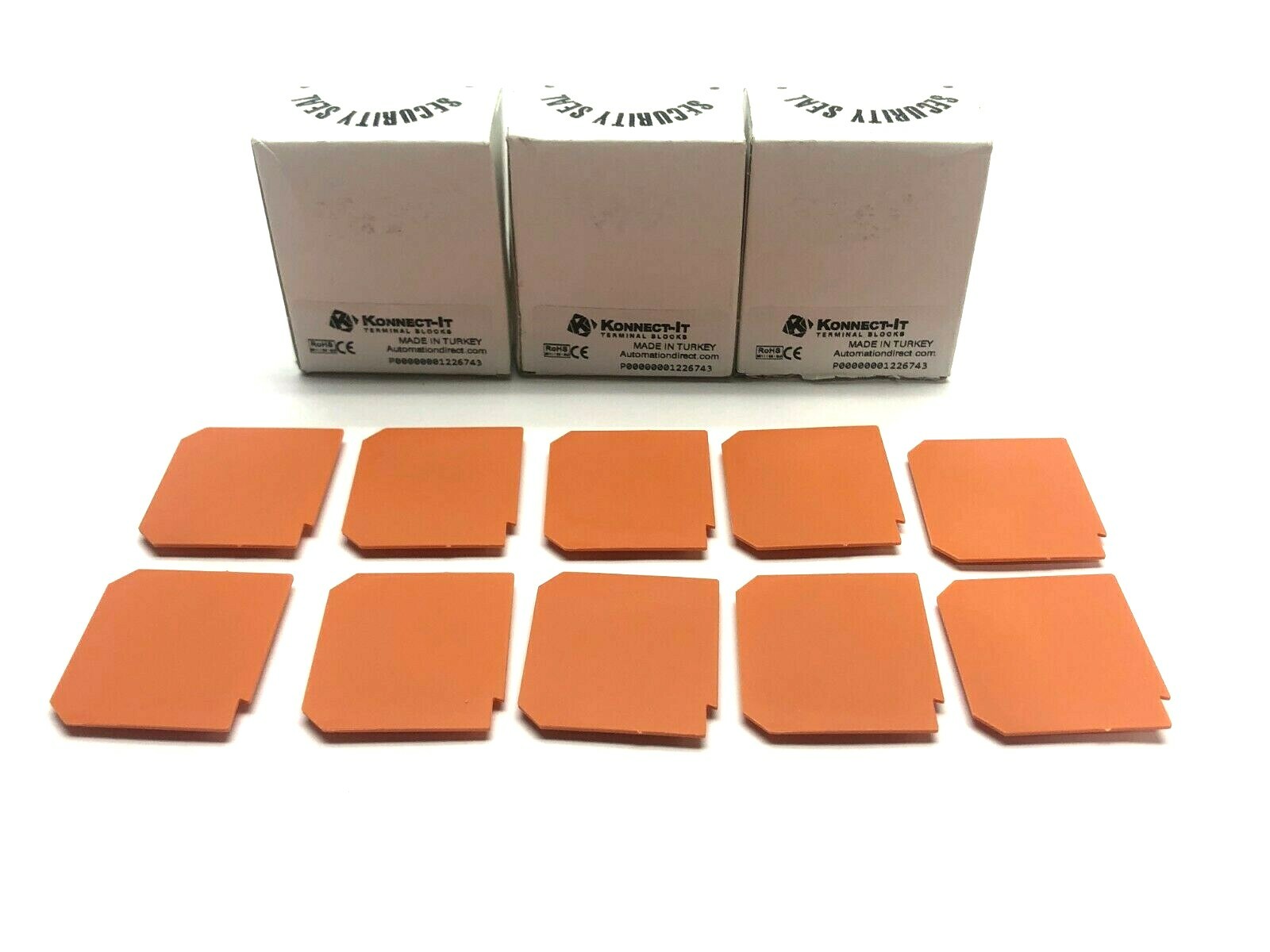 Konnect-It KN-ST1ORG Terminal Block Separator Orange LOT OF 30 | eBay