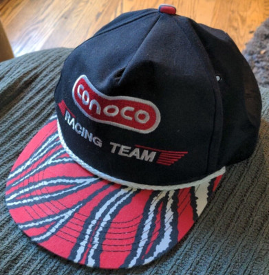 Vintage Conoco Racing Team Adjustable Snapback Cap Hat | eBay