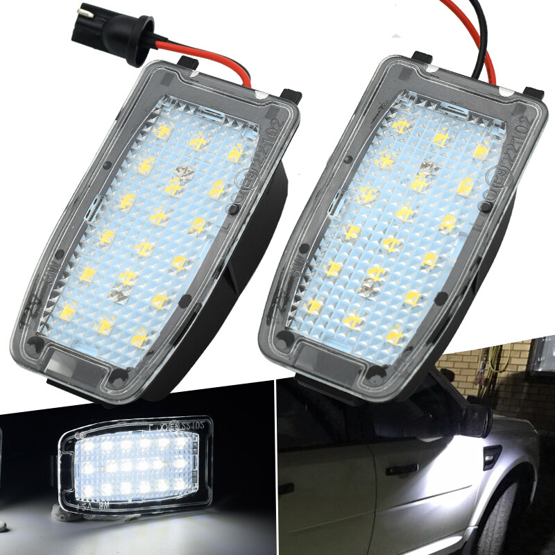 2X LED Side Mirror Courtesy Puddle Light For Land Rover Range Rover ...