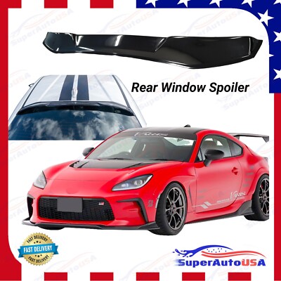 Fit For 2022-2023 Toyota GR86 Gloss Black Rear Roof Window Visor ...