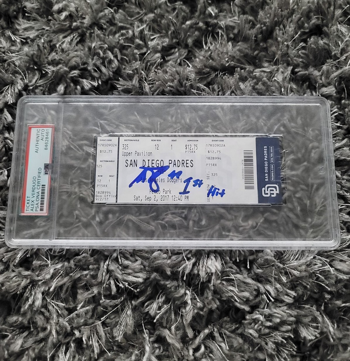 Alex Verdugo Autograph Signed First Hit Ticket Stub 9/2/17 RARE Dodgers ...