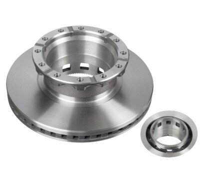 2PCS/PAIR of EBS Brake Disc 28.25.1001 fits Iveco Stralis Rear/ Front ...