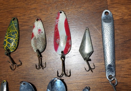 Vintage Fishing Lures Lot Of 13 Spinner Spoon Lures | eBay