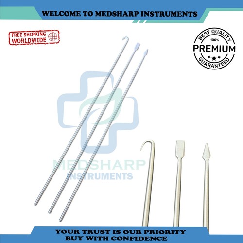 Set of 3pcs ENT Micro Laryngeal Forceps Laryngeal Knife Round | eBay