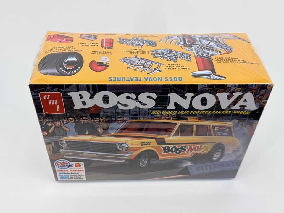 amt Boss Nova Mid Engine HEMI Powered Draggin' Wagon Model Kit 1/25 ...