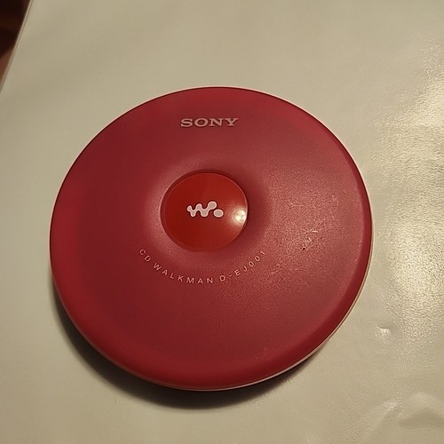 vintage PINK SONY CD WALKMAN D-EJ001 portable DISCMAN faulty SPARES ...