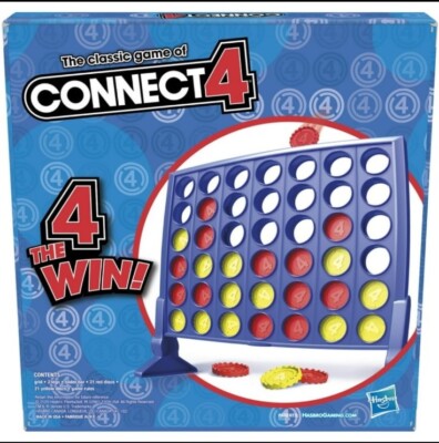 Connect 4 Classic Grid, 4 in a Row Game, Strategy Board Games for Kids ...