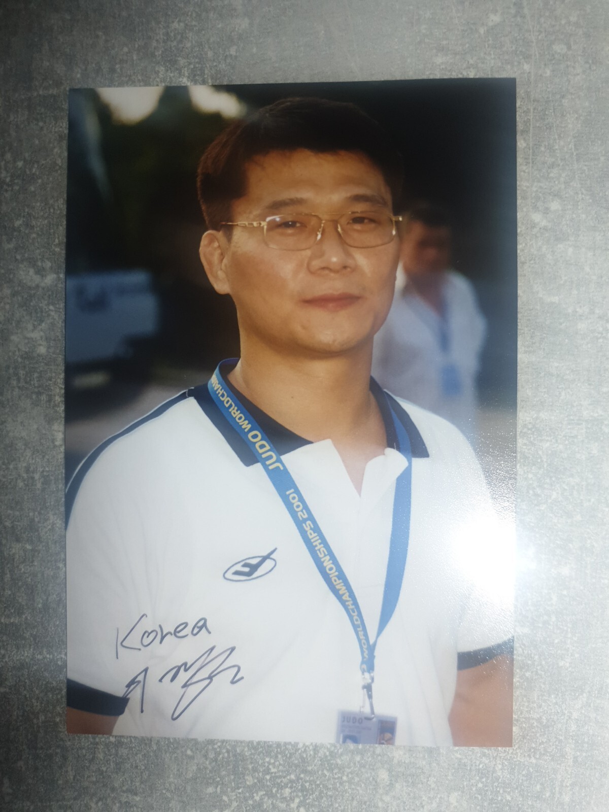 Photo with original AG Lee Kyung-Keun KOR Judo 1.OS 88 - 65kg Rarity ...