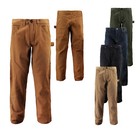 Men's Classic Fit Carpenter Work Jeans Hammer Loop Cotton Denim Pants ...