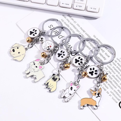 Golden Retriever Maltese Pet Keyring Dog Pendant Dog Keychain Pet ...