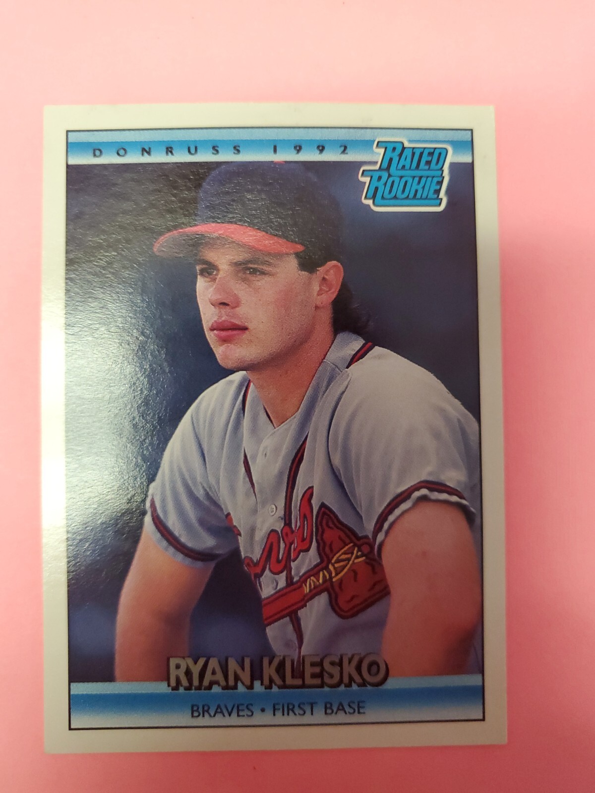 1992 Donruss Rated Rookie Ryan Klesko Atlanta Braves Baseball Card #13 ...