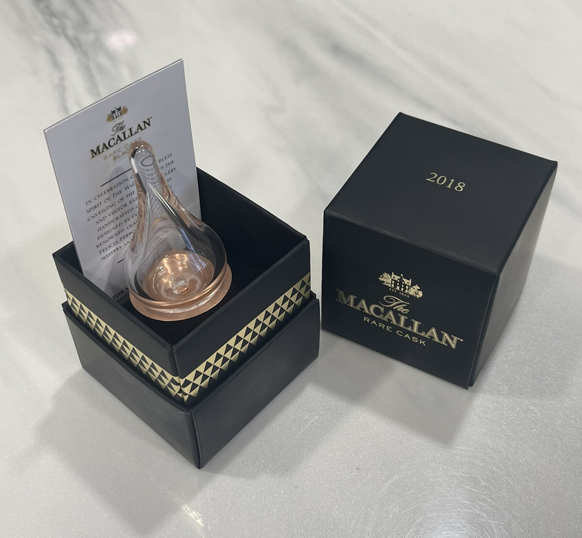 Macallan Rare Cask Bottle Stopper 2018 Whiskey Scotch Rare Copper Glass ...