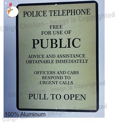 Doctor Who Tardis Police Box Novelty Aluminum Sign, TARDIS, new | eBay