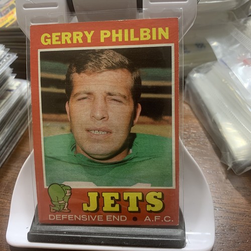 1971 Topps Football #98 GERRY PHILBIN New York Jets | eBay