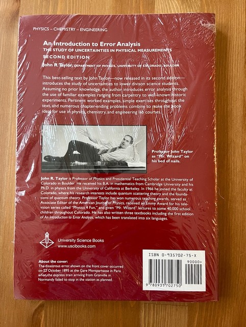An Introduction to Error Analysis : The Study of Uncertainties in ...
