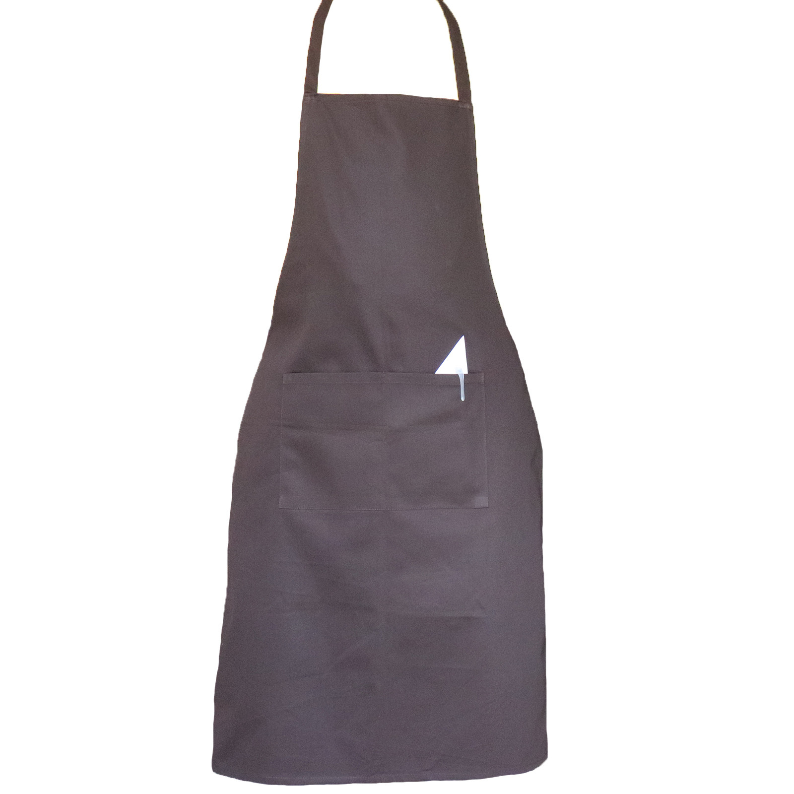 Chefs Aprons Plain Front Pockets Kitchen Butcher cooking BBQ Stuff Full ...