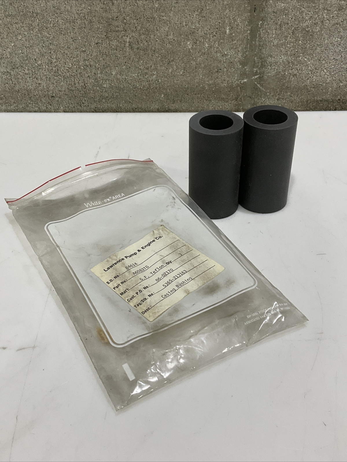 LAWRENCE PUMP A6083TG CASING BUSHING G.F. TEFLON LOT OF 2 373 | eBay