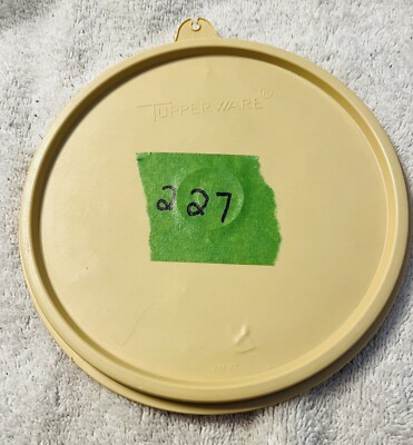 Tupperware 6-1/2” Tan Replacement C Seal Lid Tab #227 Fits 155, 234 ...
