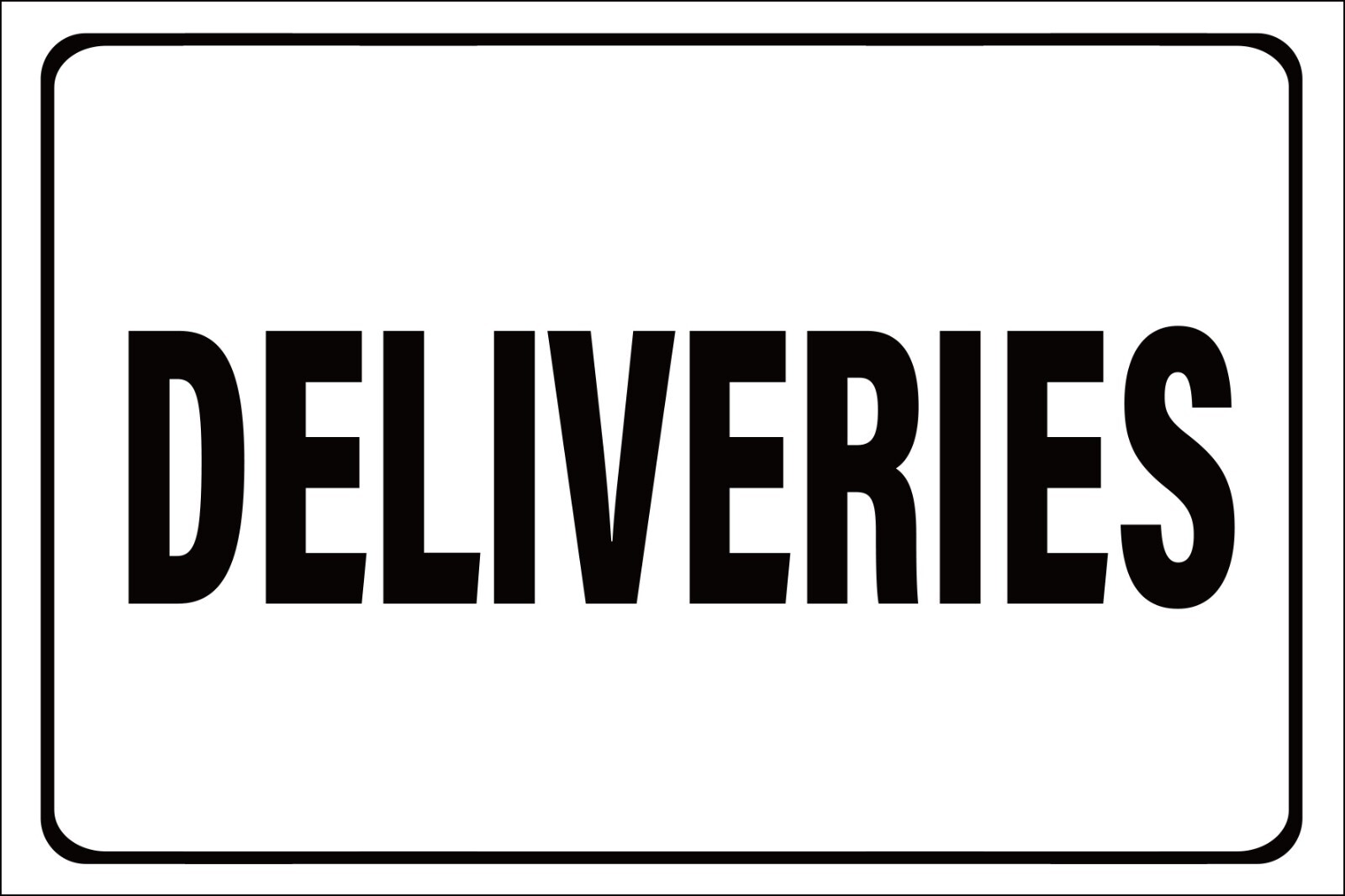 Deliveries Sign 5mm Corflute A-Board Multi-Coloured with Free Delivery ...