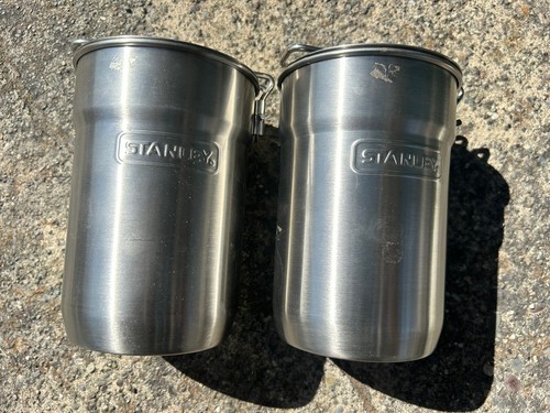 Lot Of 2 Stanley Adventure Series Camp Cook Set Steel Cooker & Nesting ...