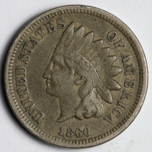 1860 Pointed Bust Indian Head Cent Penny VF E107 T | eBay