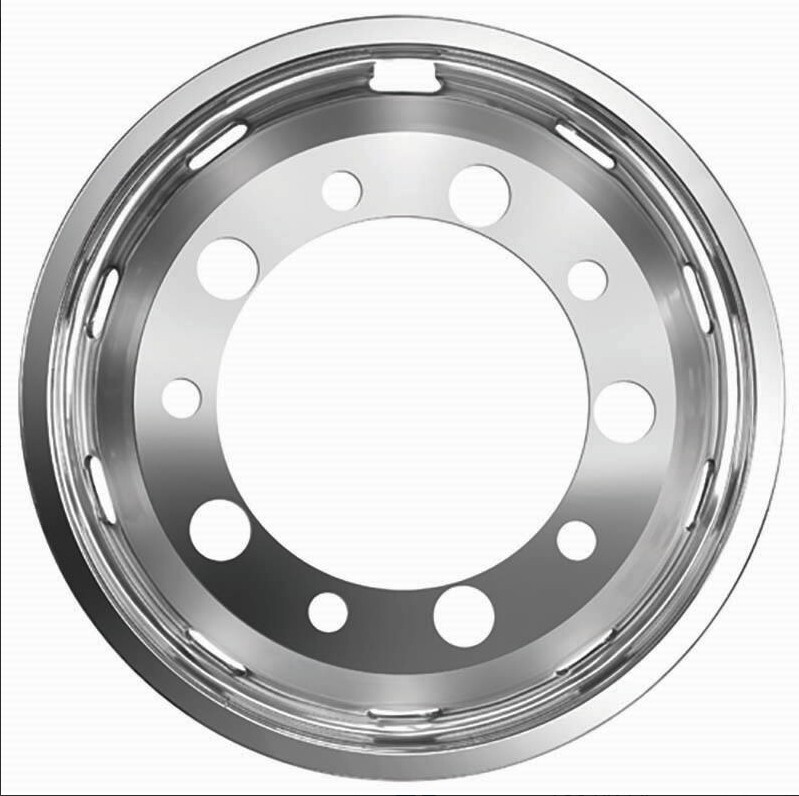 2x 22.5" Stainless Steel Front Wheel Rim Covers for Volvo MAN Scania ...