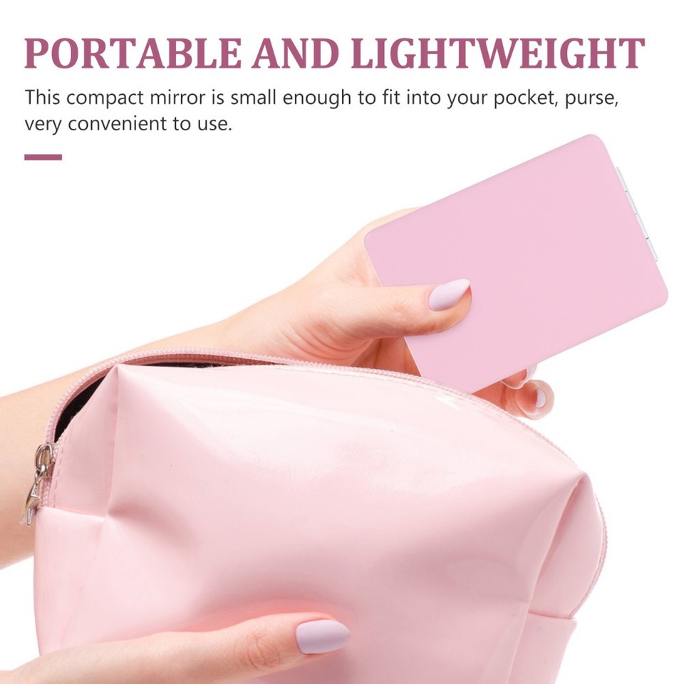 3 Pcs Handheld Vanity Mirror Compact Delicate Makeup Travel Mirrors ...