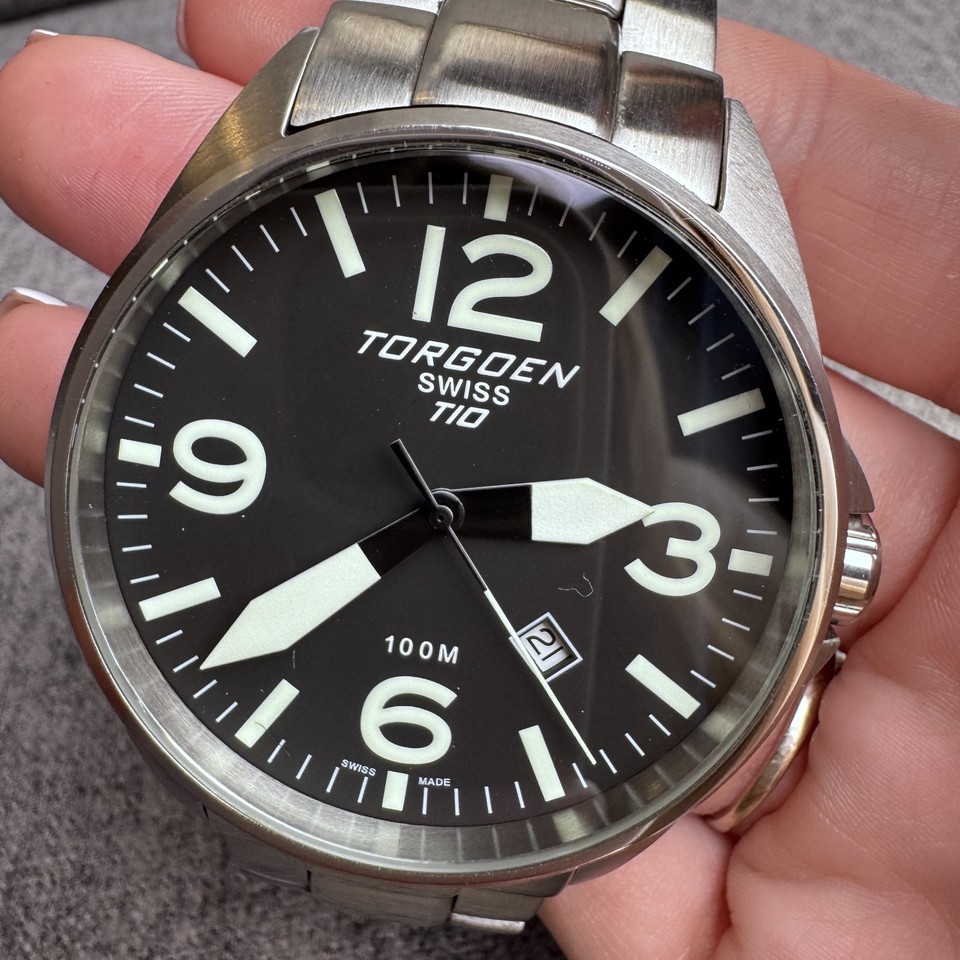 Torgoen T10 Torgoen Swiss T10 Series Pilot Watch Metal Strap | eBay