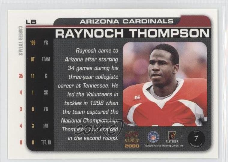 2000 Pacific Paramount Raynoch Thompson #7 Rookie RC 0a3 | eBay