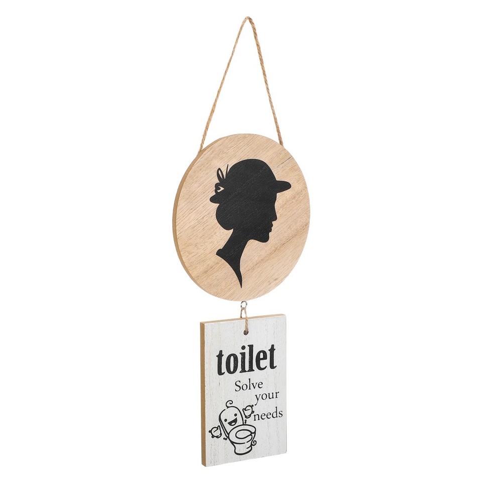 Vintage Restroom Sign for Home Toilet Door Signage Carteles Para Wc ...