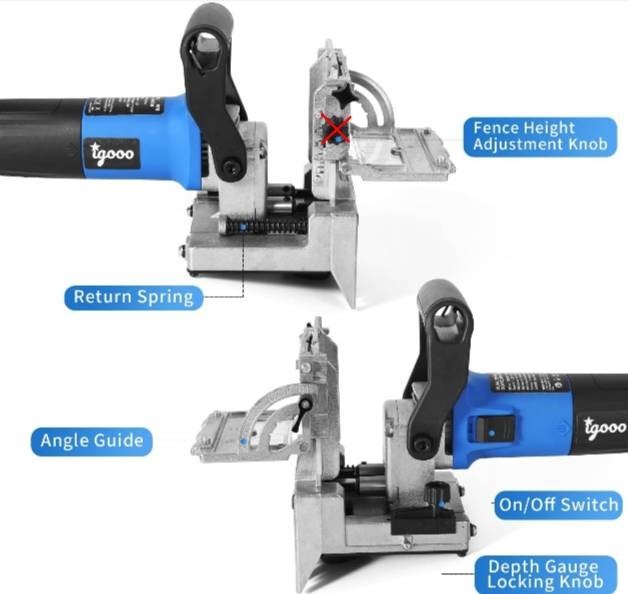 Dual-Spindle Doweling Jointer DJ710, Wood Plate Dowel Joiner *Missing ...