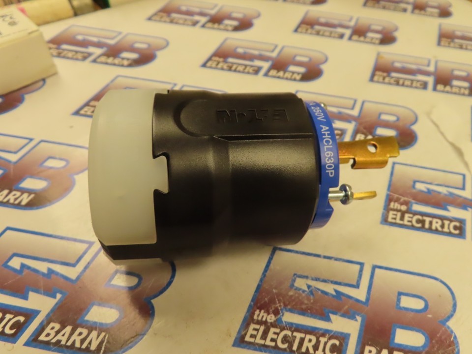 Eaton AHCL630P Twistlock Plug 30 Amp 250 Volt 3W Blue L6-30P -NEW-B | eBay