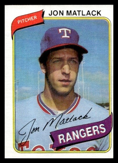 1980 Topps #592 Jon Matlack Texas Rangers Baseball card | eBay