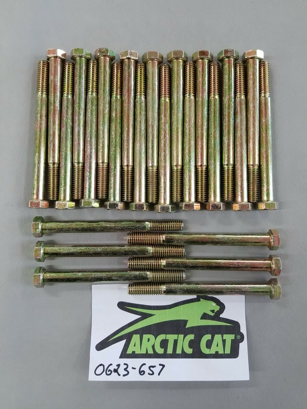 Arctic Cat 0623-657 3/8-16x4.25 Grade 8 Bolts / Hex Head Cap Screws (25 ...