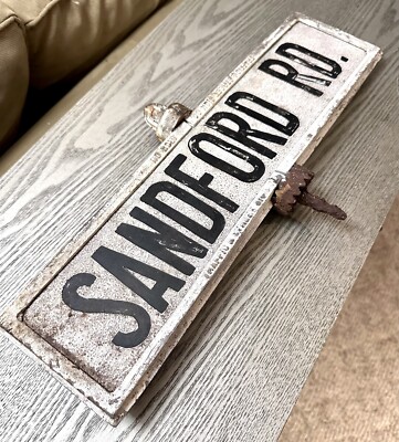 1930s-1940’s VINTAGE AUTHENTIC STREET SIGN Double Sided Staten Island ...