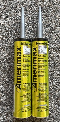 (2) Amerimax 85-148 10-Ounce Seamer Mate Gutter Seal Cartridges - Gray ...