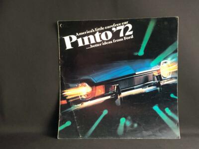 1972 FORD PINTO SEDAN RUNABOUT AMERICAN SALES BROCHURE | eBay.de