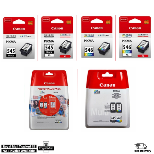 Canon PG-545 / XL & CL546 / XL Ink Cartridge MG3650 MG3150 MG2550 ...