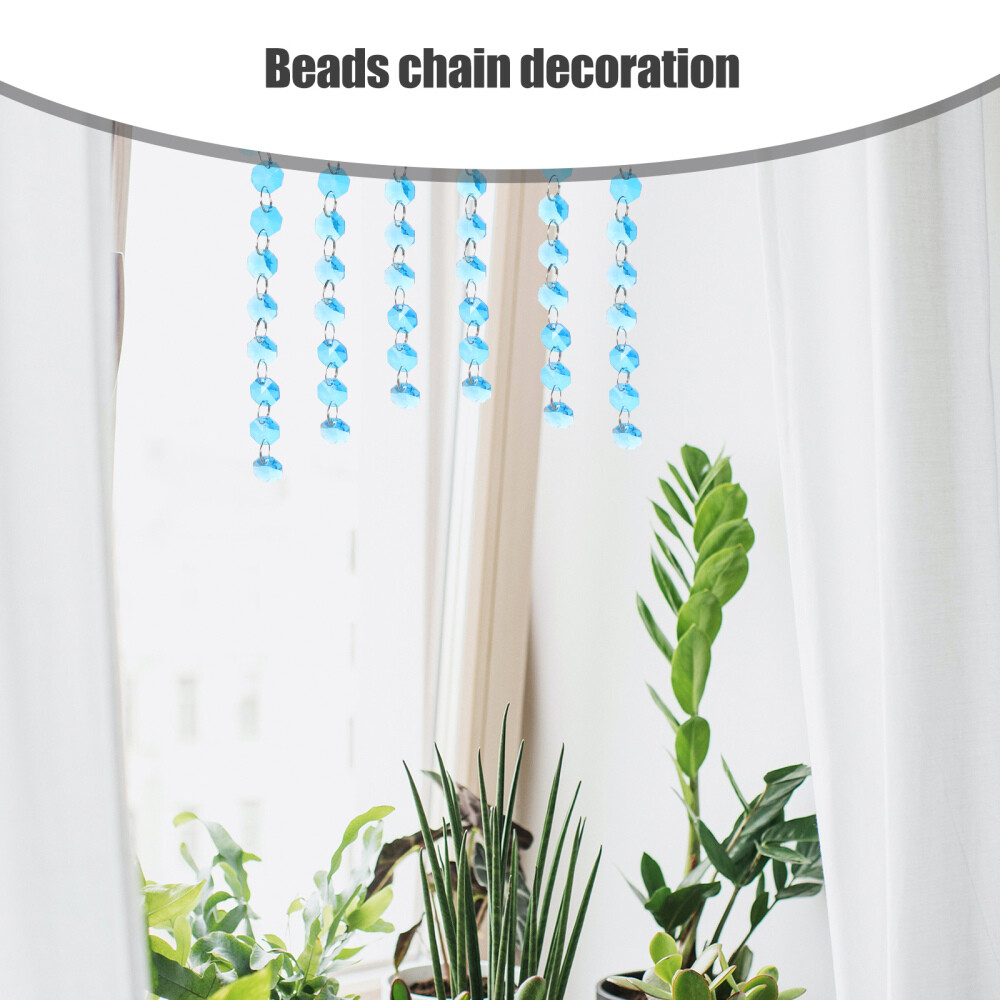 4pcs Octagon Bead String Decoration Glass Bead String Decor Hanging ...