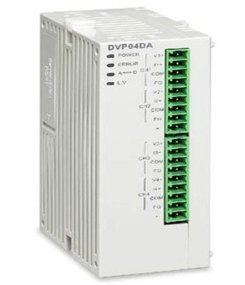 DVP04DA-SL Delta S Series PLC Left-Side High-Speed Analog I/O Module ...