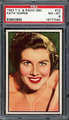 1953 TV & Radio NBC #72 Kathi Norris PSA 8 | eBay