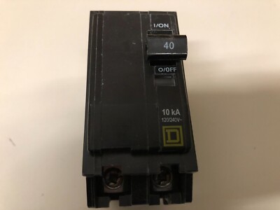 QO240 - Square D - 40 Amp Circuit Breaker Plug-In - 2 Pole - 120/240 ...