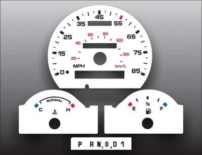 White Face Gauges for 1993-1995 Ford Taurus Sable | eBay
