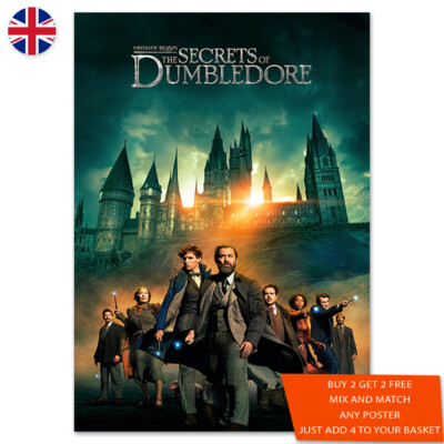 Fantastic Beasts Secrets of Dumbledore Poster Print A5 A4 A3 A2 A1 Maxi ...
