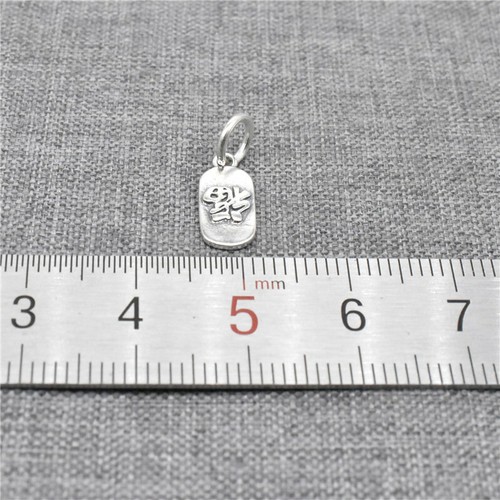 5 Sterling Silver Small Lucky Charms 925 Silver for Chinese Fu Luck ...