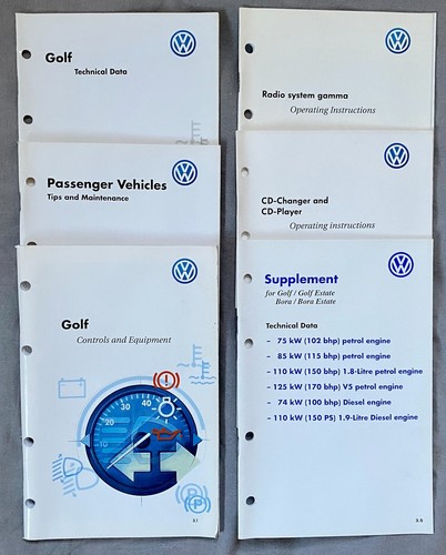 VW GOLF Mk4 3/5DR HATCH ESTATE HANDBOOK OWNERS MANUAL 1997–2003 CARS ...