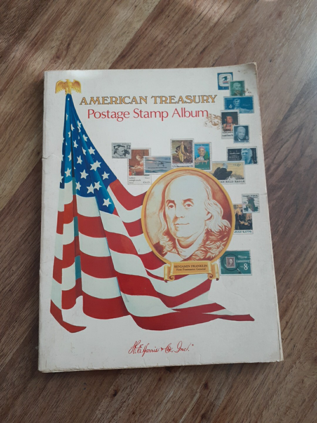 American Treasury Postage Stamp Album published by H.E. Harris & Co ...