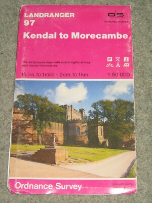 OS Ordnance Survey Landranger Map Sheet 97 Kendal to Morecambe - 1982 ...