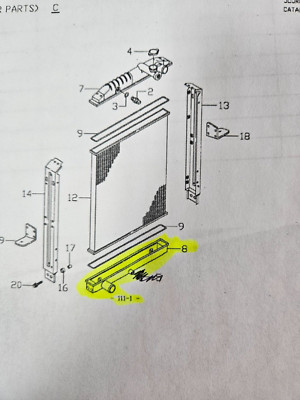 RADIATOR LOWER TANK, NISSAN UD TRUCKS 2005-2007 1300 AND 2005-2010 1400 ...