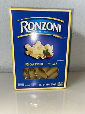 Ronzoni RIGATONI, Pasta Discount On More Than 2 Several Available!!! | eBay